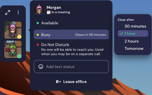 Desktop Mini Mode – Gather