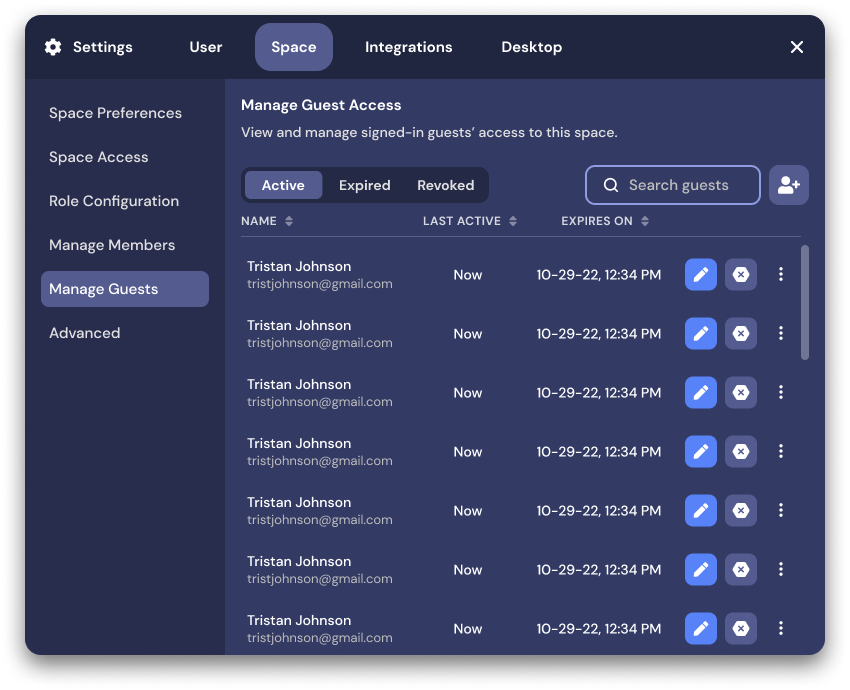 Limit How People Access Your Space – Gather