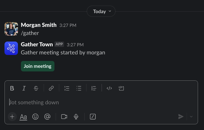 Gather Meetings Slack Integration – Gather